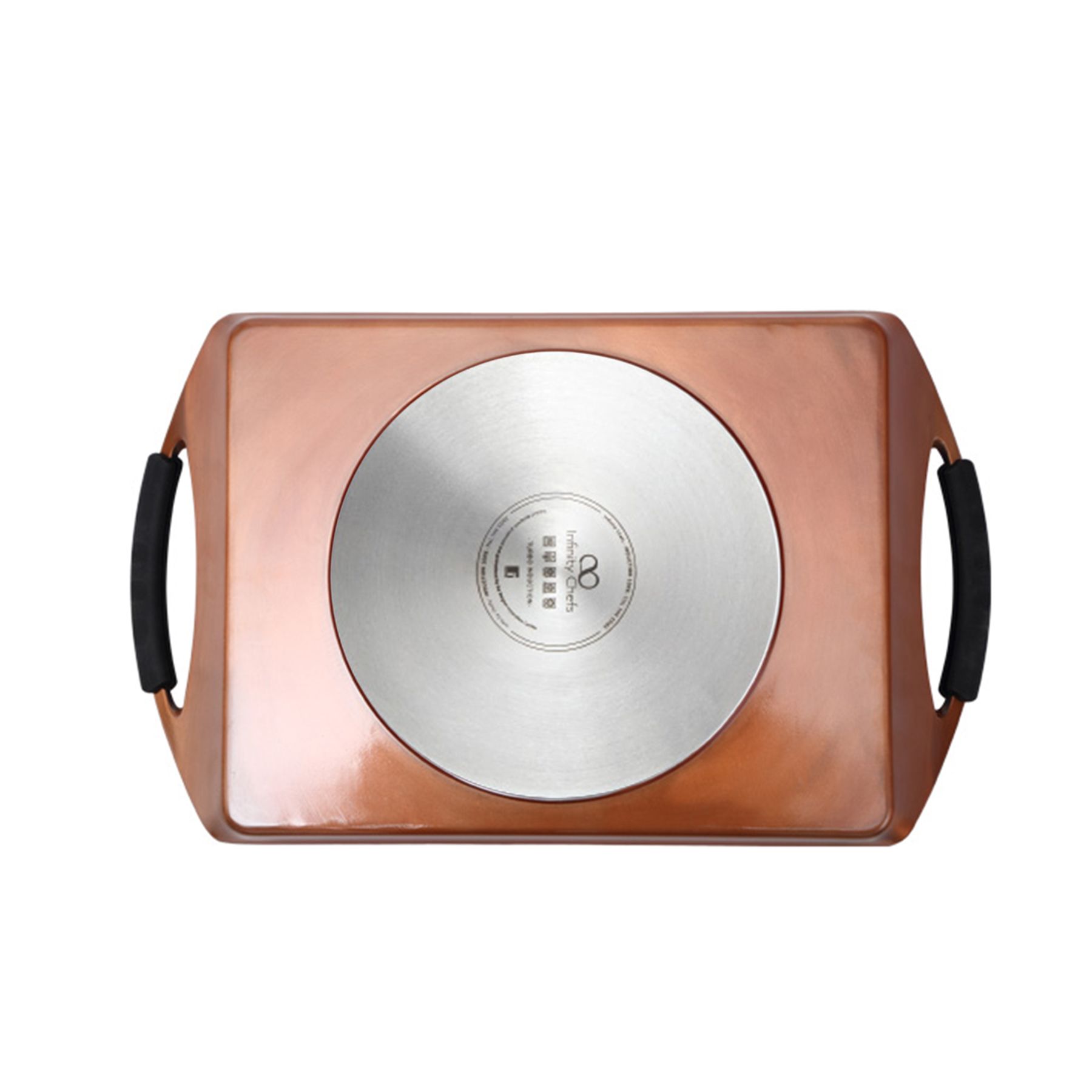 Grill aluminio forjado 30cm cooper infinity chefs bergner - lavillecasa