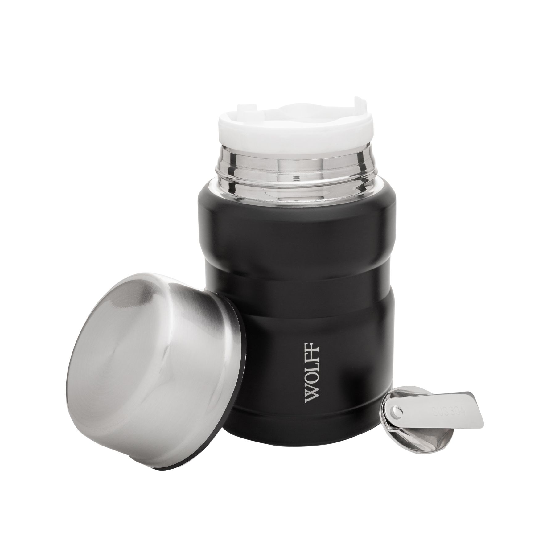 Pote termico inox preto 0,48l - lavillecasa